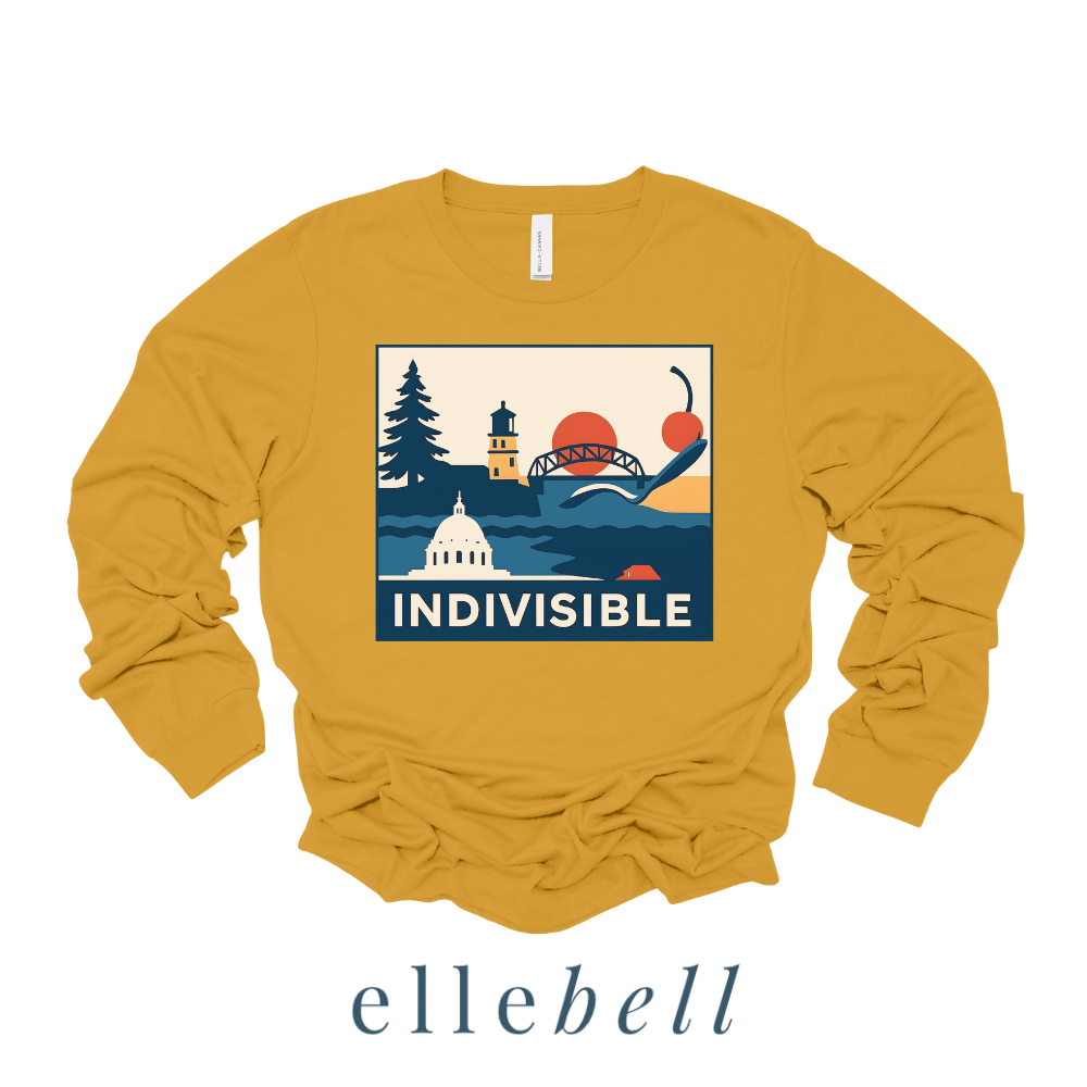 Minnesota Indivisible Icons - Long Sleeve Tee – Ellebell Design Company