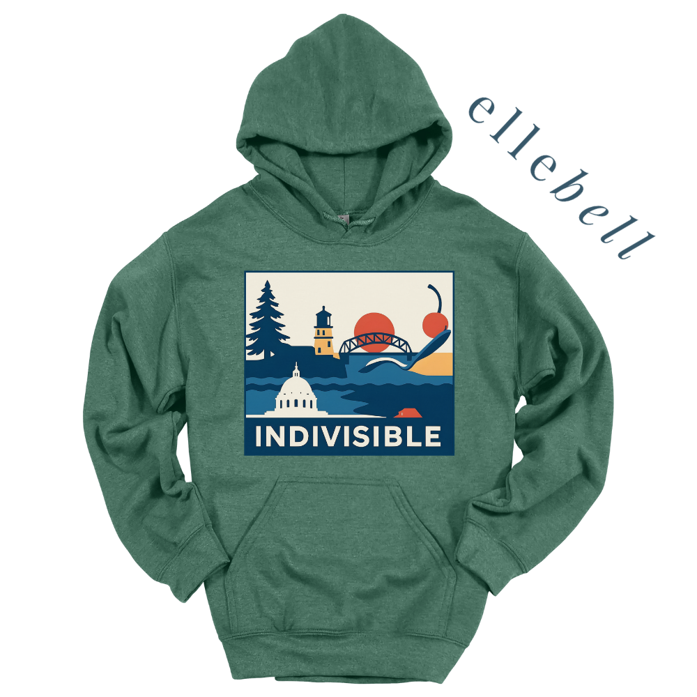 Minnesota Indivisible Icons - Hoodie – Ellebell Design Company