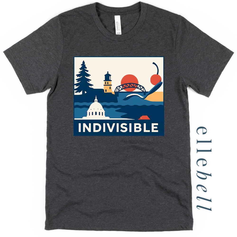 Minnesota Indivisible Icons - T-Shirt – Ellebell Design Company