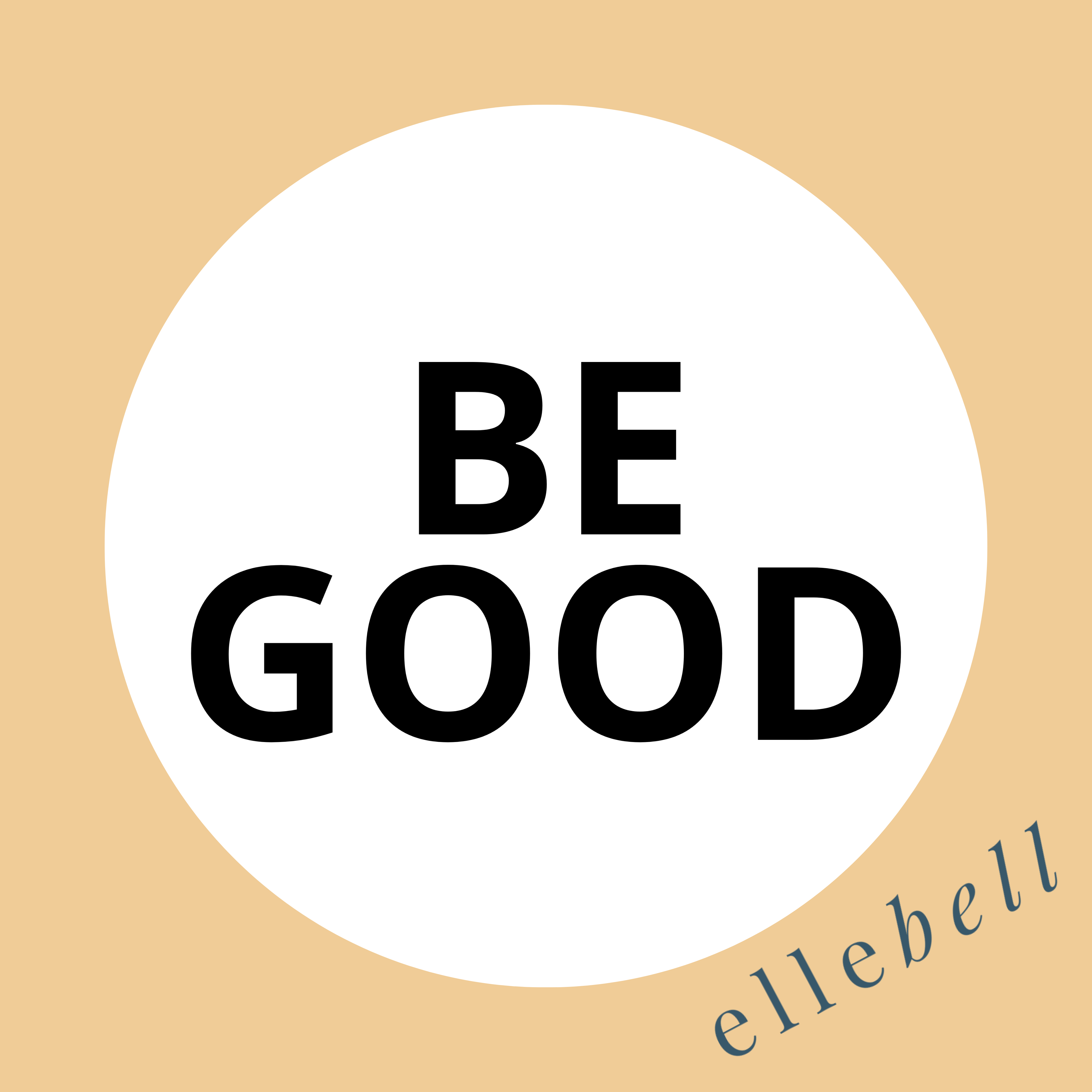 Be Good 3” Vinyl Sticker – Ellebell Design Company